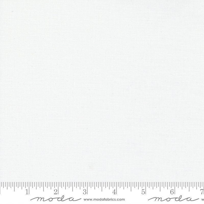 Bella Solids White Bleached 9900-98 Quilt Fabric by Moda