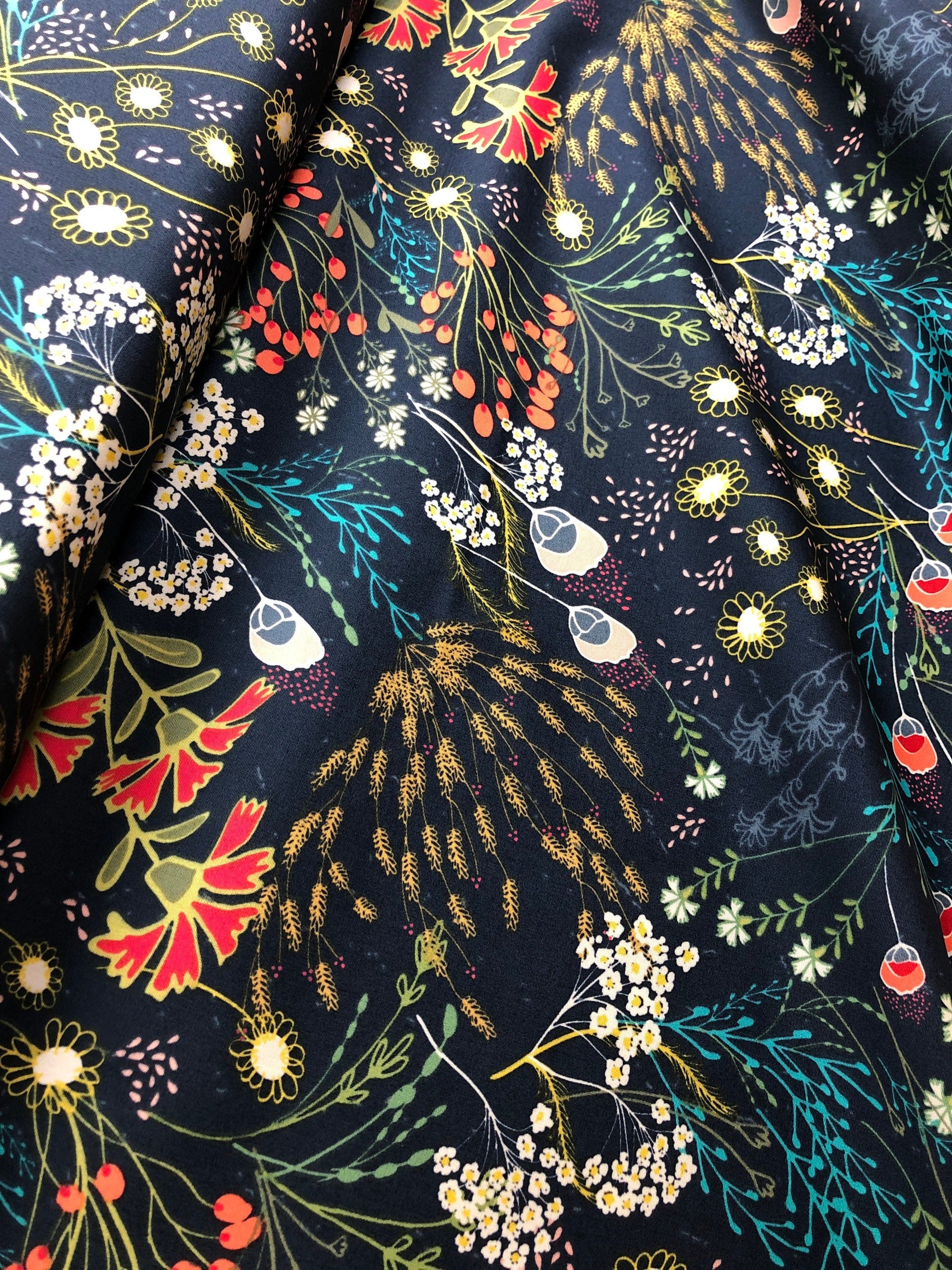 Indie Folk Meadow Dim Fabric, IFL-46302 by Pat Bravo – Art Gallery Fabrics