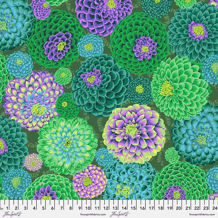 Philip Jacobs Flora Green Quilt Fabric – Kaffe Fassett Collective 100% ...